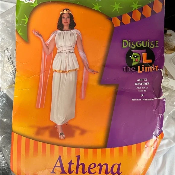 Disguise | Other | Athena Costume In White And Gold Used Crown Missing ...